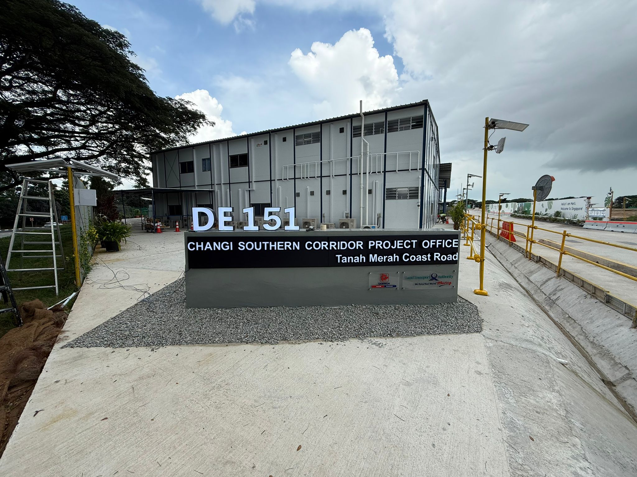 LTA Office – 3D Front-Lit Freestanding Signage at Tanah Merah Coast Ro