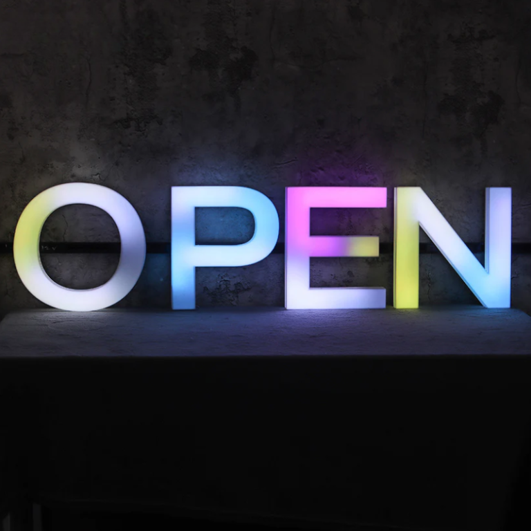Full Color Style LED Track Channel Letters Sign with Easy and Quick In