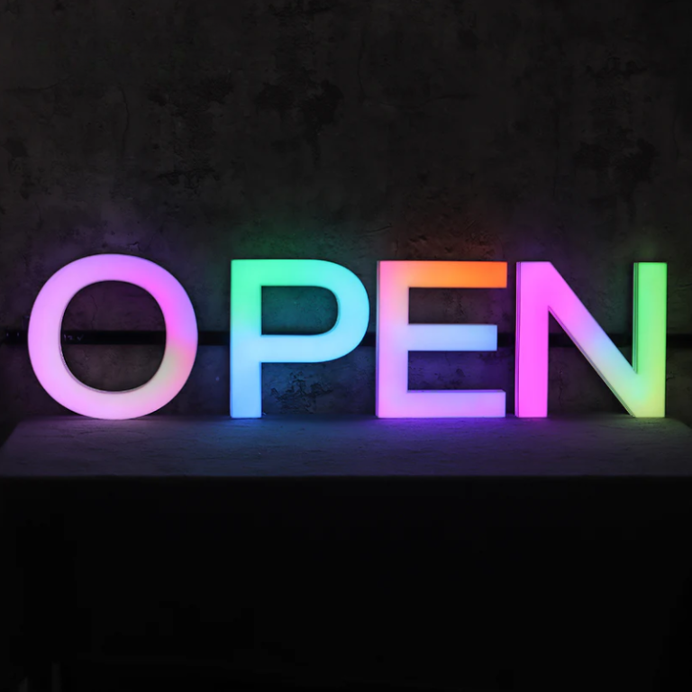 Full Color Style LED Track Channel Letters Sign with Easy and Quick In