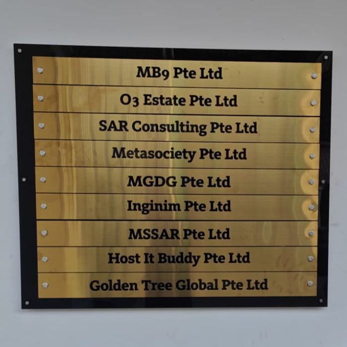 Stainless Steel Plate Signage
